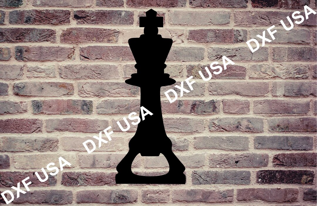 King Chess Piece Bottle Opener DXF SVG Cut File - Instant Download - Etsy