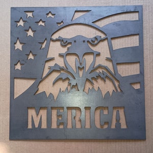 Bald Eagle Merica DXF Cut File for CNC Plasma - Instant Download - Etsy