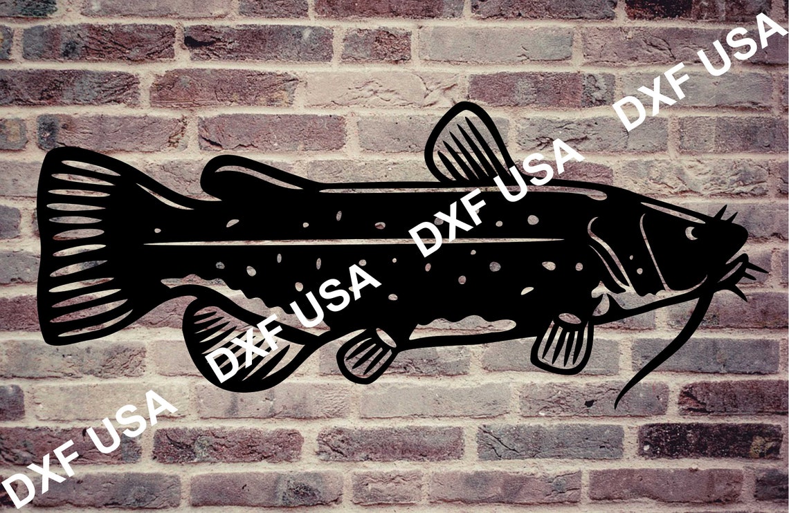 Flathead Catfish DXF Cut File for CNC Plasma Laser Router - Instant ...