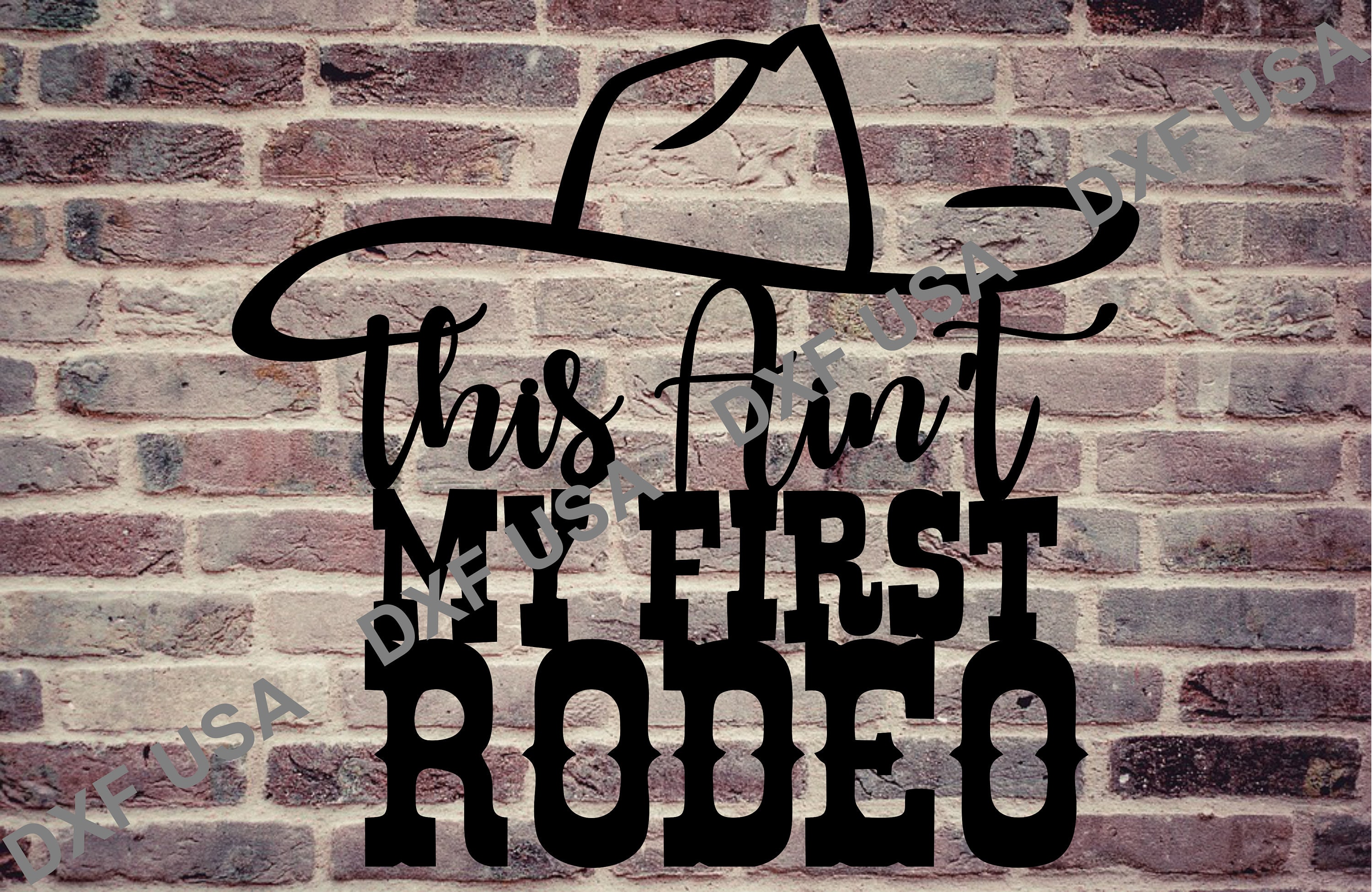 This Ain't My First Rodeo DXF SVG Cut File for Laser or Plasma- Instant ...