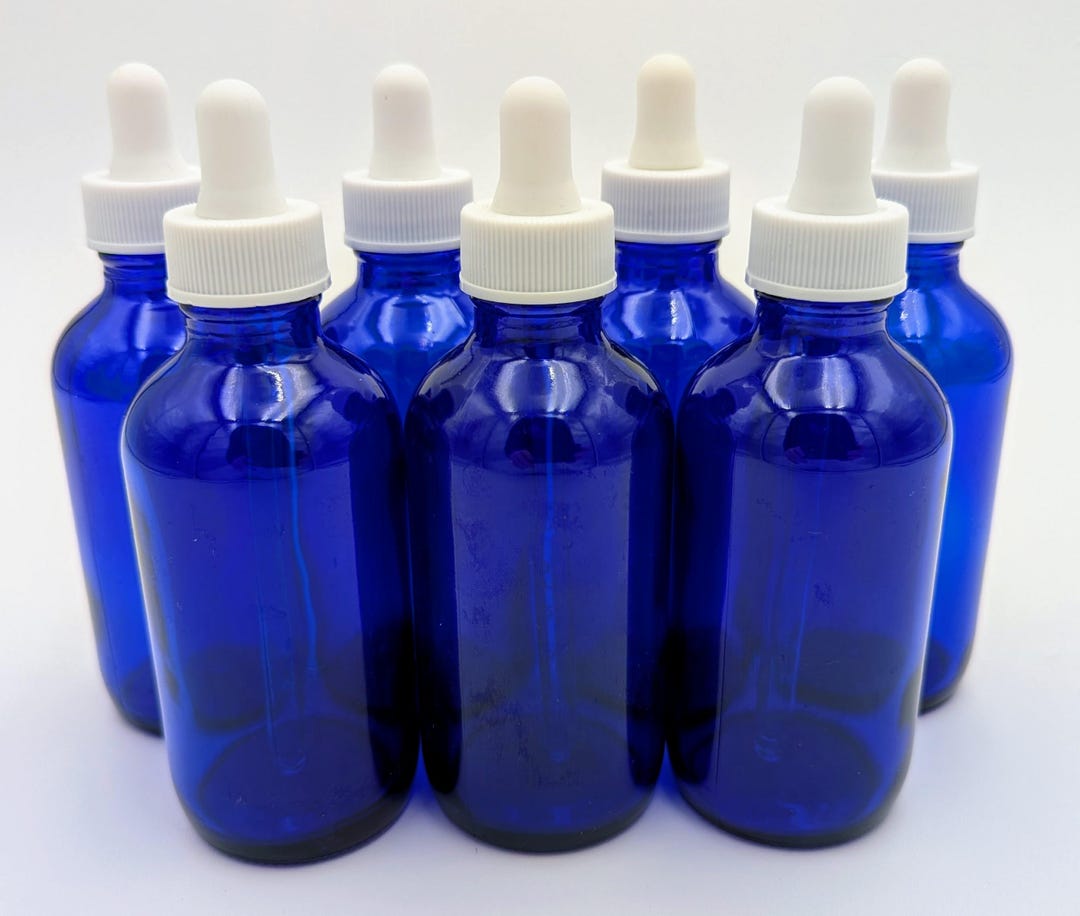 DIY Craft Tincture Bottle | Cobalt Blue | Glass Bottle | Metered Glass ...