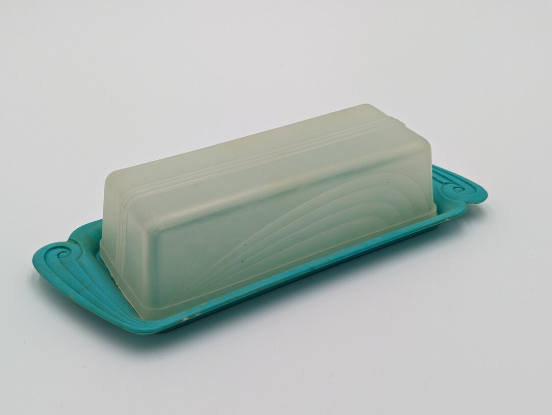 Vintage 1950s | A Royal Product | Turquoise Blue | Plastic Butter Dish ...