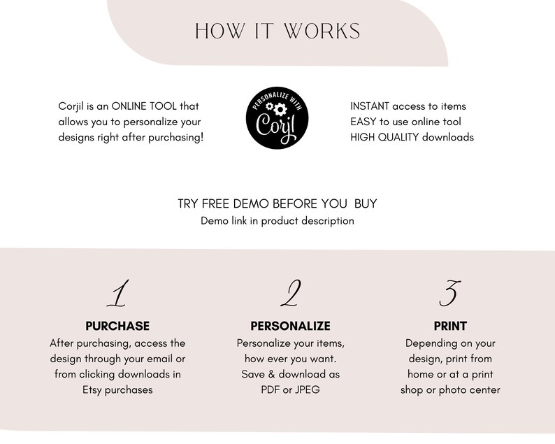 Printable Signature Drinks Sign Template | Minimalist His & Hers ...