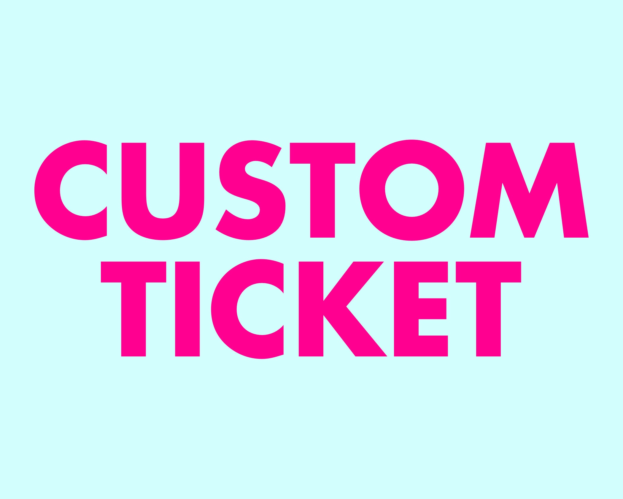 Custom Bespoke Ticket Design Printable Ticket Gift - Etsy