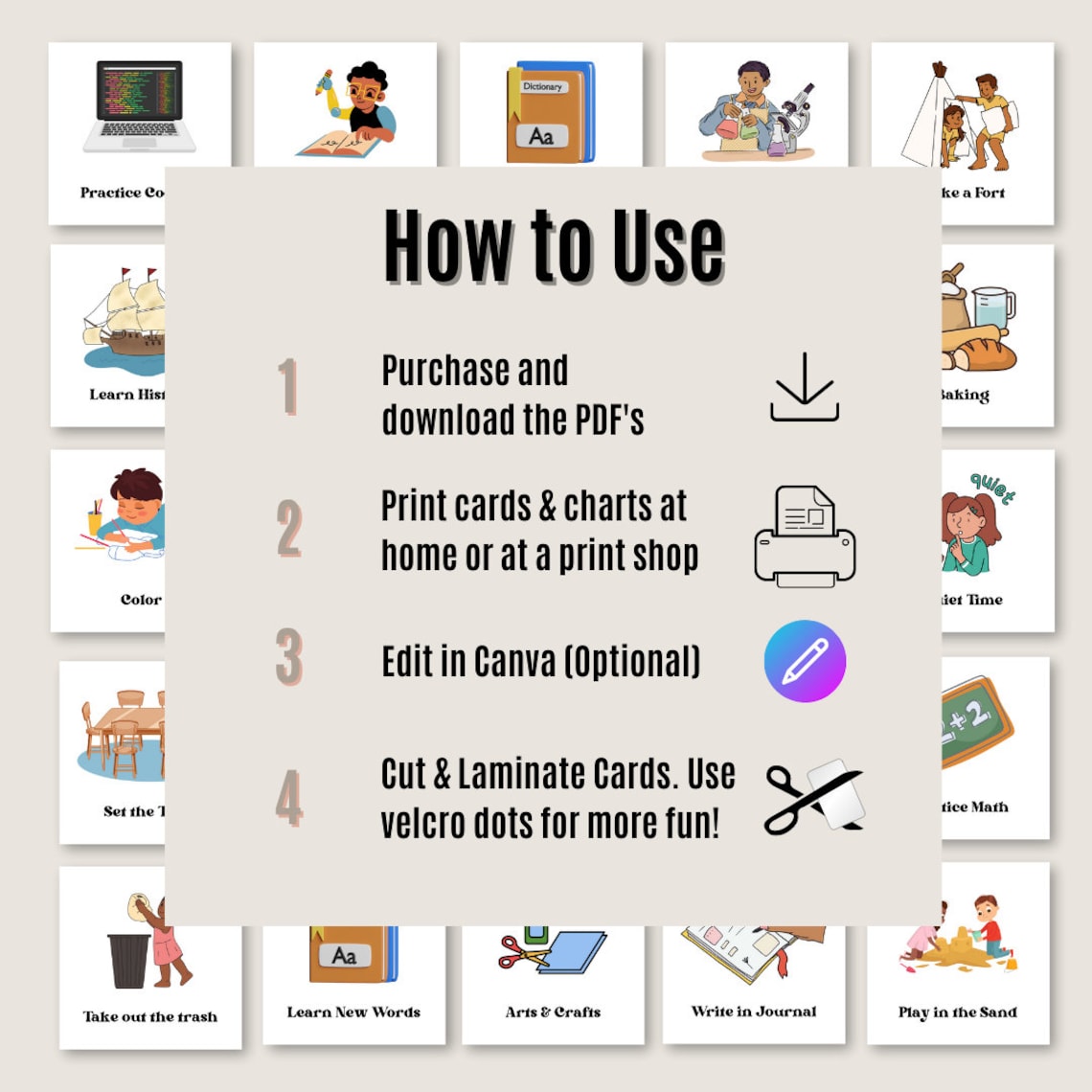 Interactive Daily Routine Visuals Teach Time Management and ...