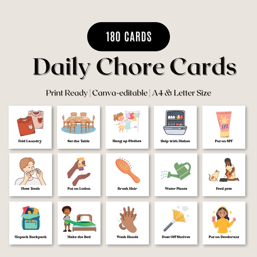 Interactive Daily Routine Visuals Teach Time Management and ...