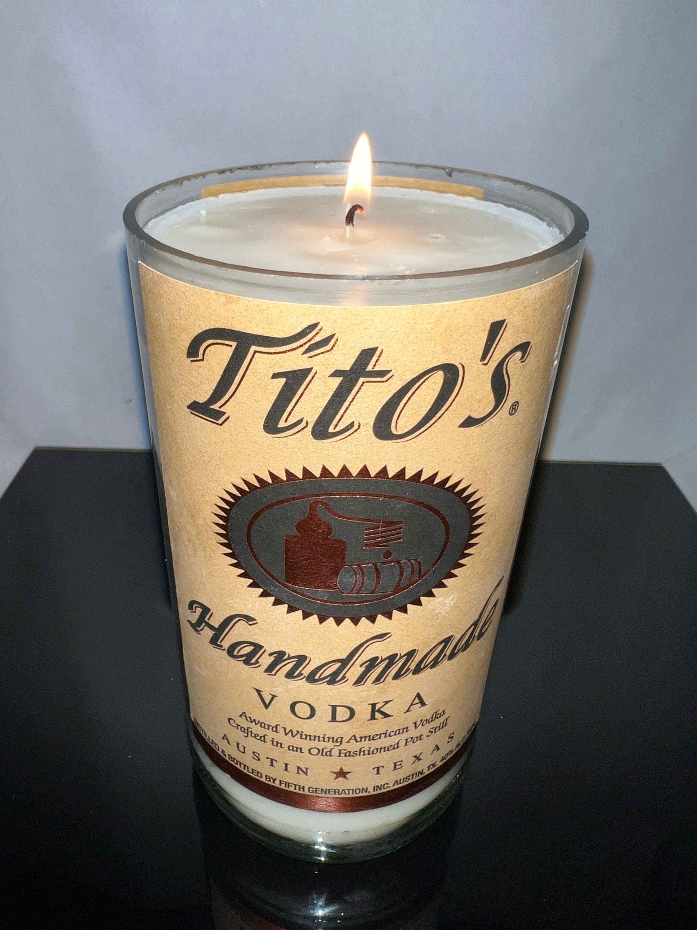Tito's Vodka Candle Soy Wax Handmade Hand Crafted Liquor - Etsy
