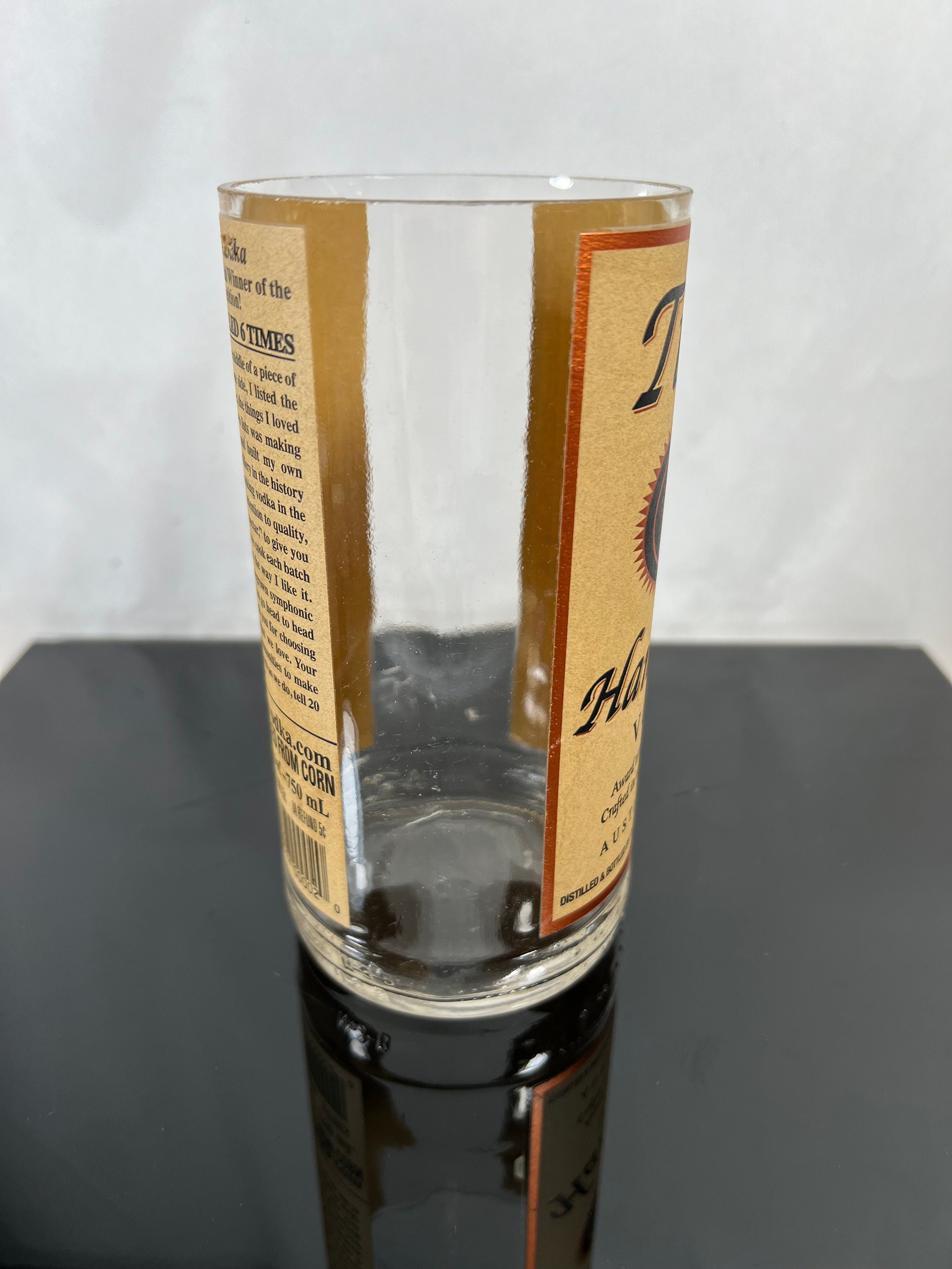 Tito's Vodka Cocktail Drinking Glass Tumbler Hand Crafted Glassware ...