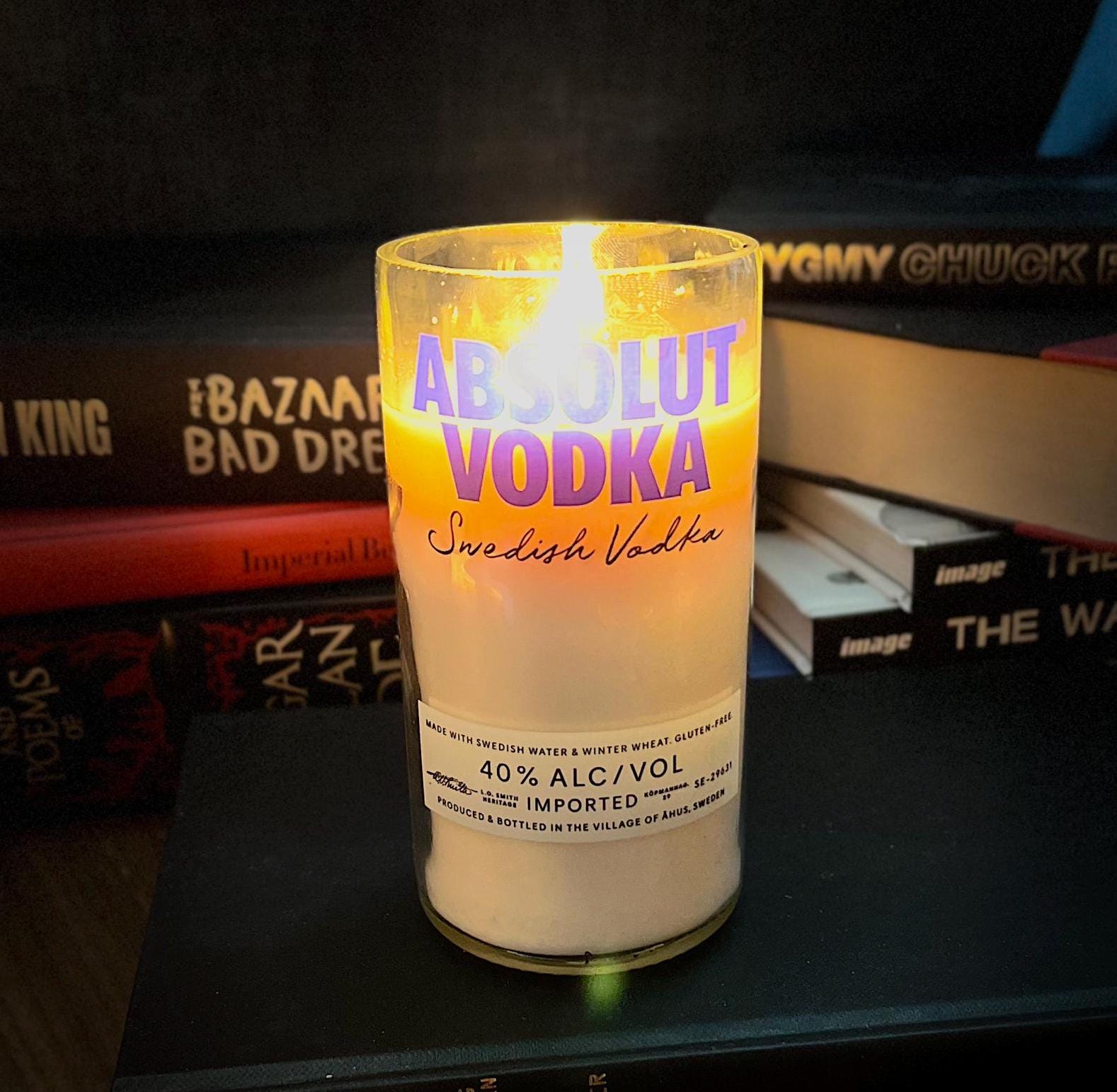 ABSOLUT Vodka Candle Variations Soy Wax Hand Crafted Liquor Bottle Home ...