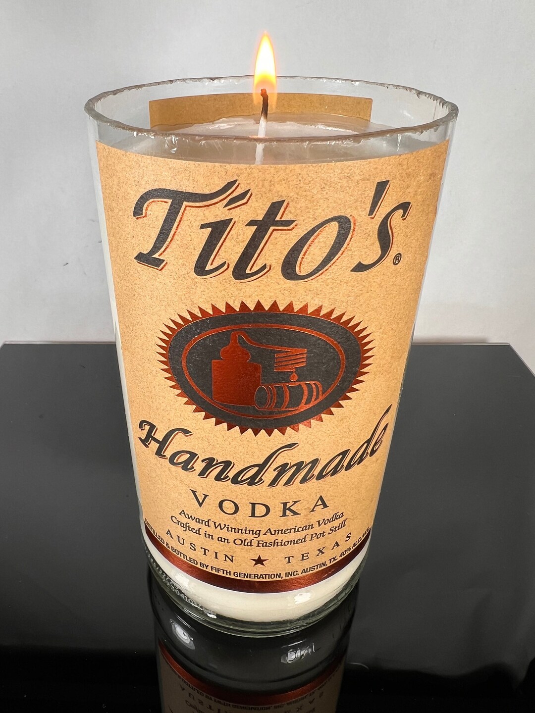 Tito's Vodka Candle Soy Wax Handmade Hand Crafted Liquor - Etsy