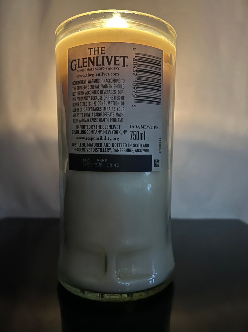 Glenlivet Founder's Reserve Single Malt Scotch Whisky Candle Soy Wax ...
