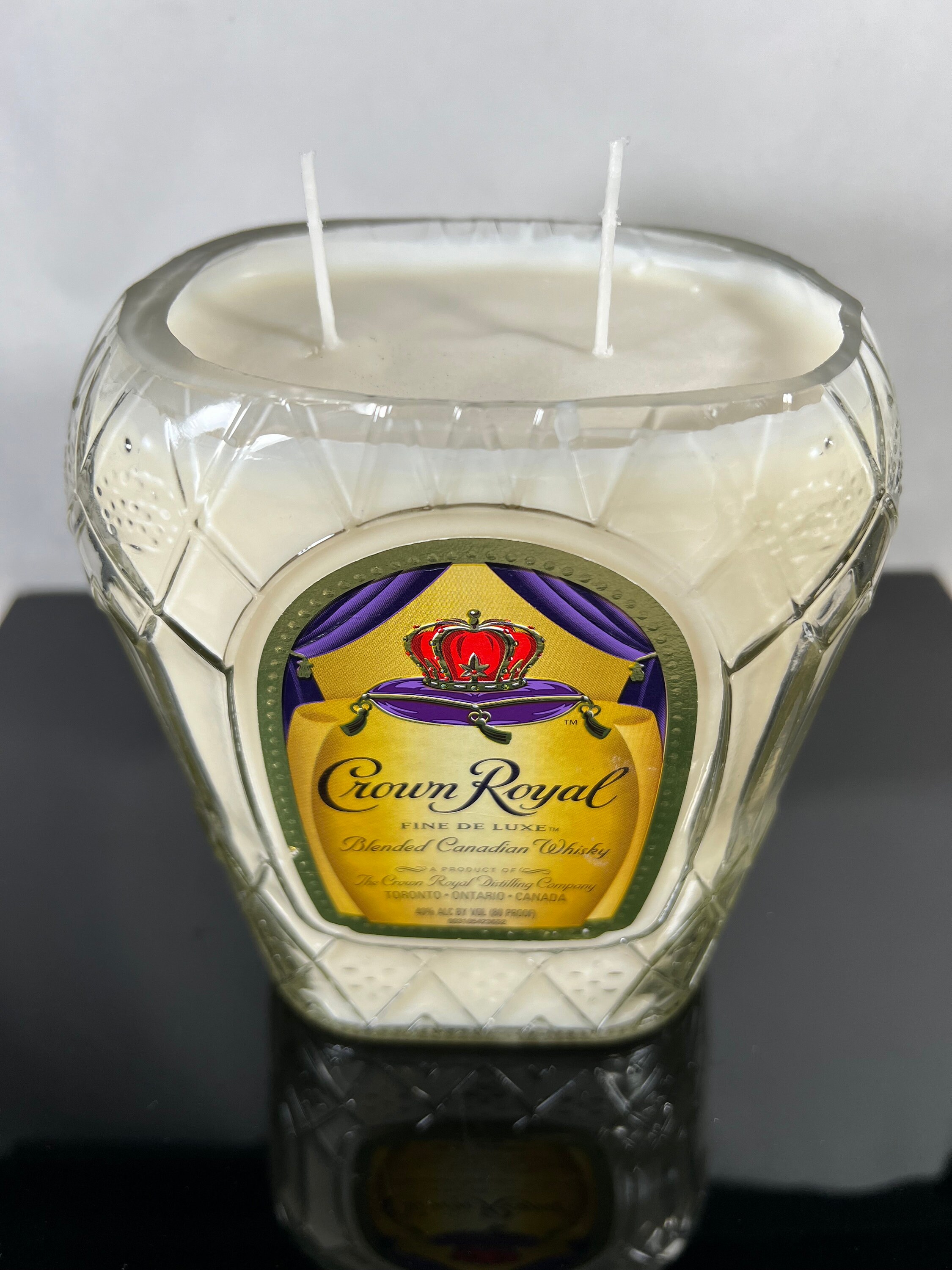 Crown Royal Canadian Whisky Candle Soy Wax Hand Crafted Liquor Bottle ...