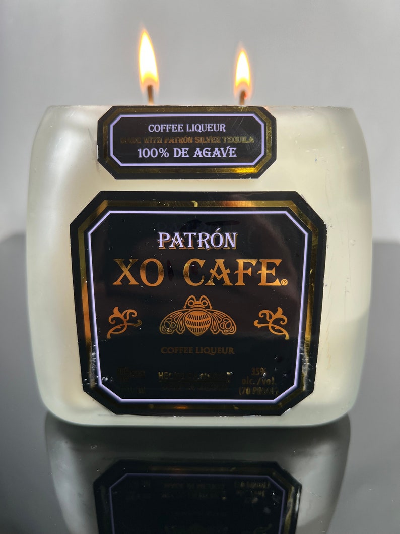 Patron XO Cafe Candle Tequila Soy Wax Hand Crafted Liquor Bottle Home ...