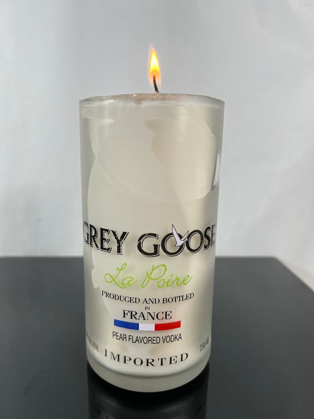 Grey Goose Pear Vodka Soy Wax Hand Crafted Liquor Bottle Home or Bar ...