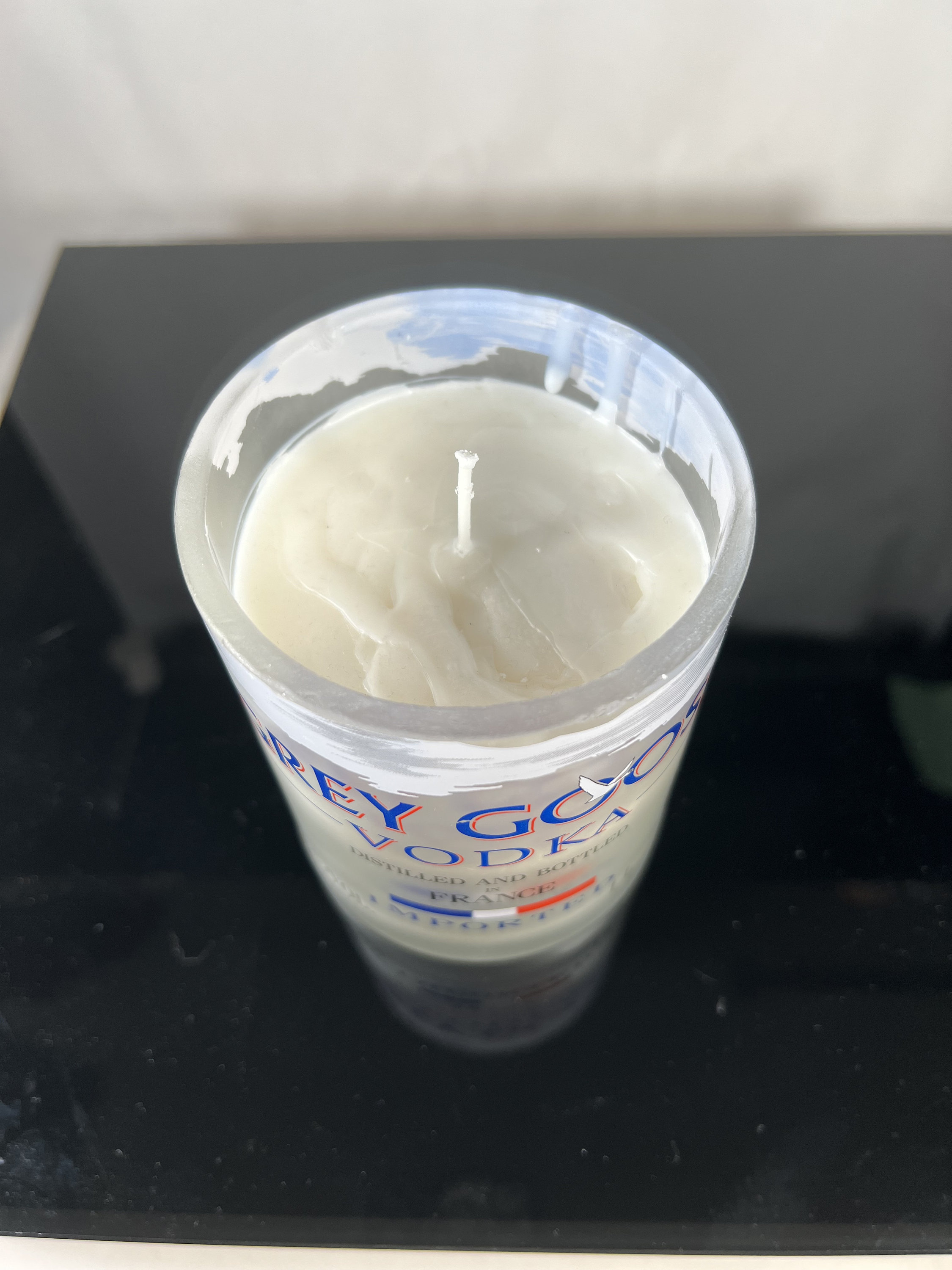 Grey Goose Candle Vodka Soy Wax Hand Crafted Liquor Bottle Home or Bar ...