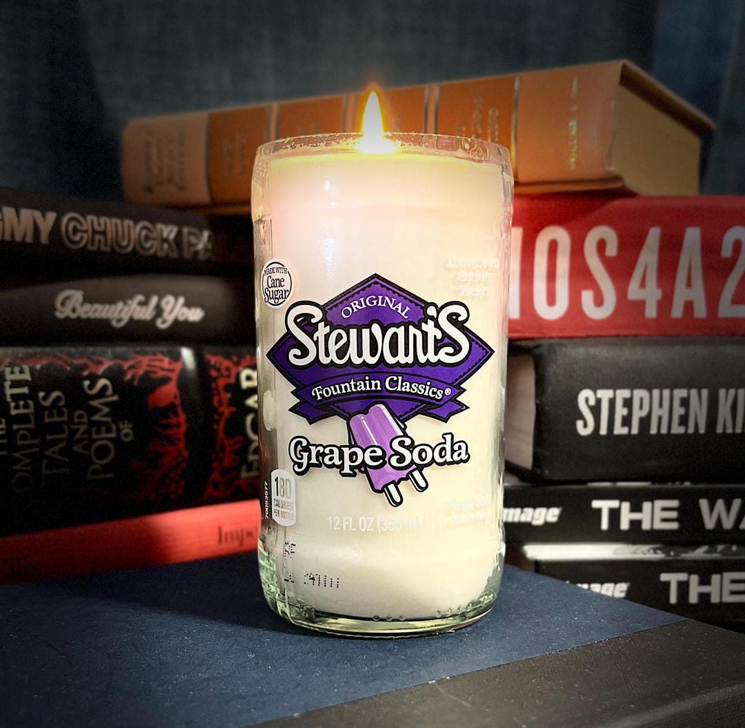 Stewart's Grape Soda Candle Fountain Classics Soy Wax Hand Crafted ...
