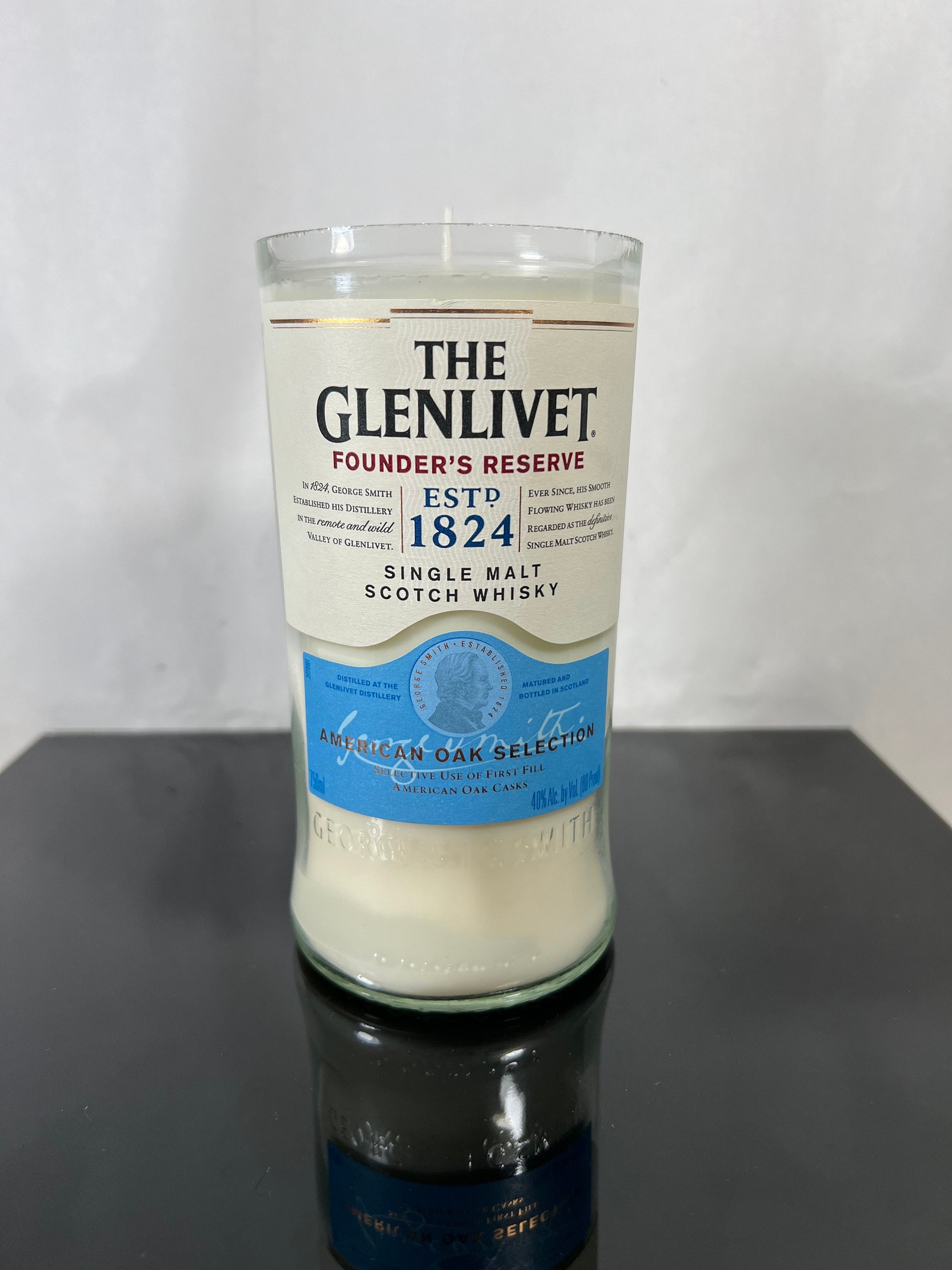 Glenlivet Founder's Reserve Single Malt Scotch Whisky Candle Soy Wax ...