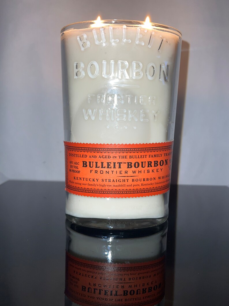 Bulleit Bourbon Kentucky Straight Bourbon Whiskey Candle Soy Wax Hand ...