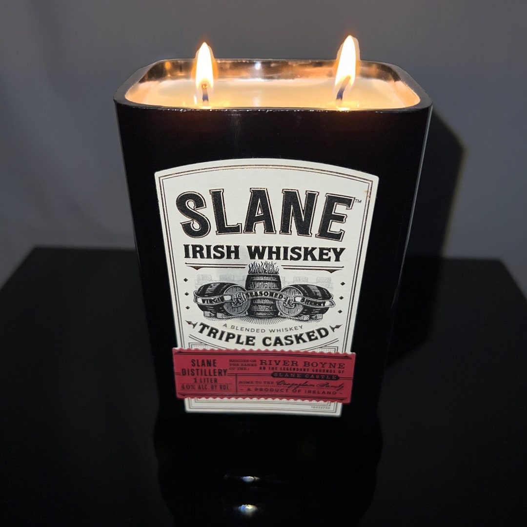 Slane Irish Whiskey Triple Casked Candle Soy Wax Hand Crafted Liquor ...