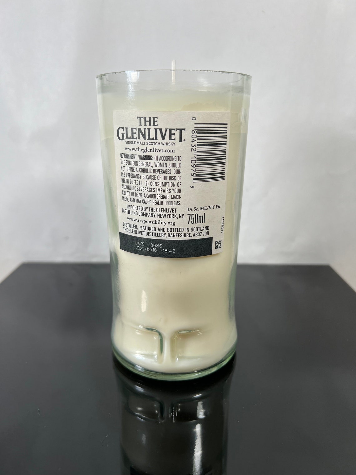 Glenlivet Founder's Reserve Single Malt Scotch Whisky Candle Soy Wax ...