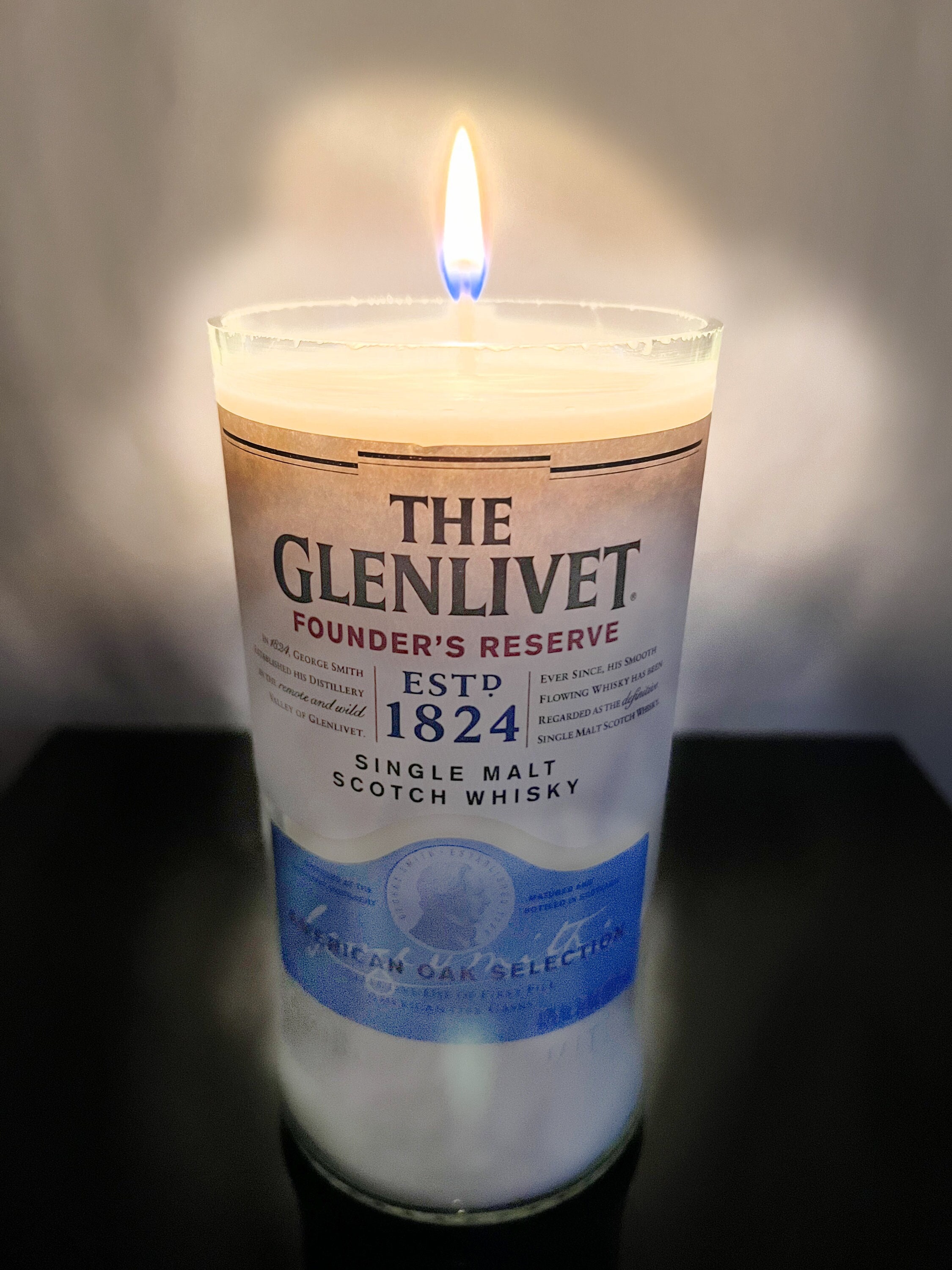 Glenlivet Founder's Reserve Single Malt Scotch Whisky Candle Soy Wax ...