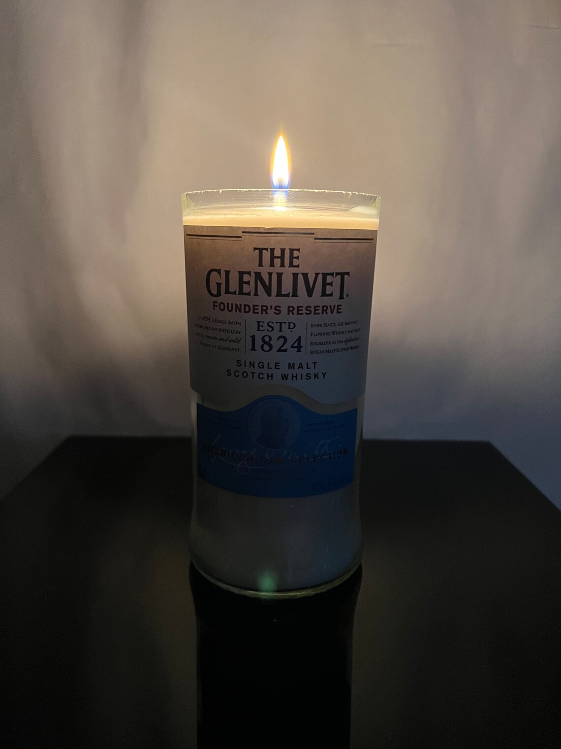 Glenlivet Founder's Reserve Single Malt Scotch Whisky Candle Soy Wax ...
