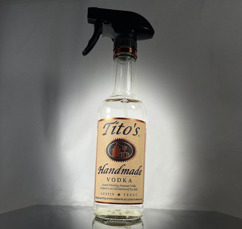 Tito's Vodka Spray Mist Bottle Handmade Hand Crafted Liquor Bottle Home ...
