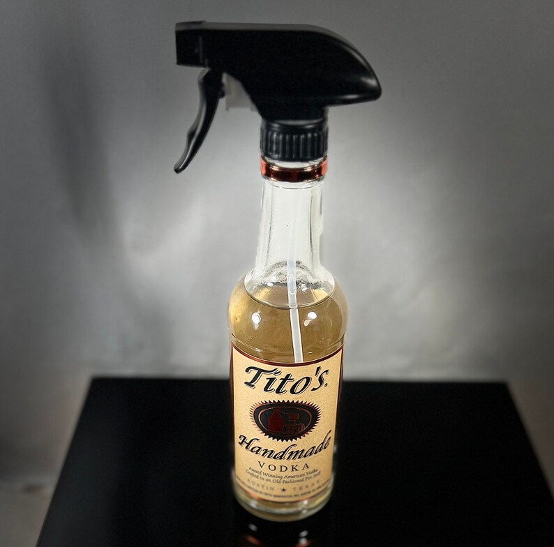 Tito's Vodka Spray Mist Bottle Handmade Hand Crafted Liquor Bottle Home ...
