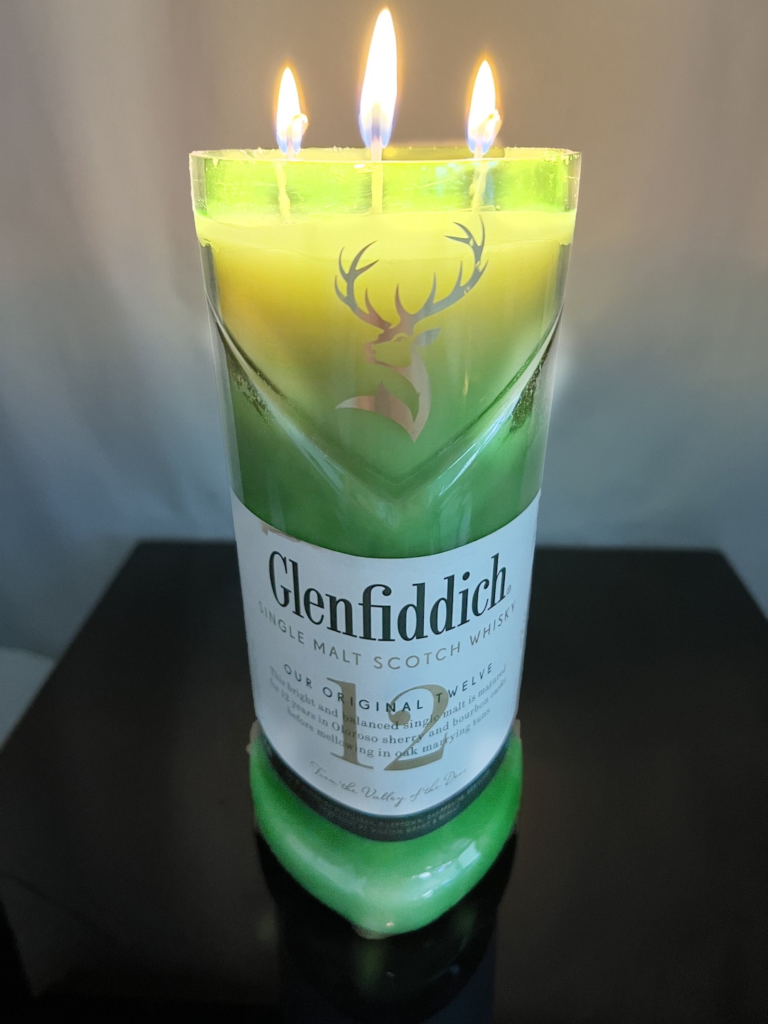 Glenfiddich 12 Single Malt Scotch Whisky Candle Soy Wax Hand Crafted ...