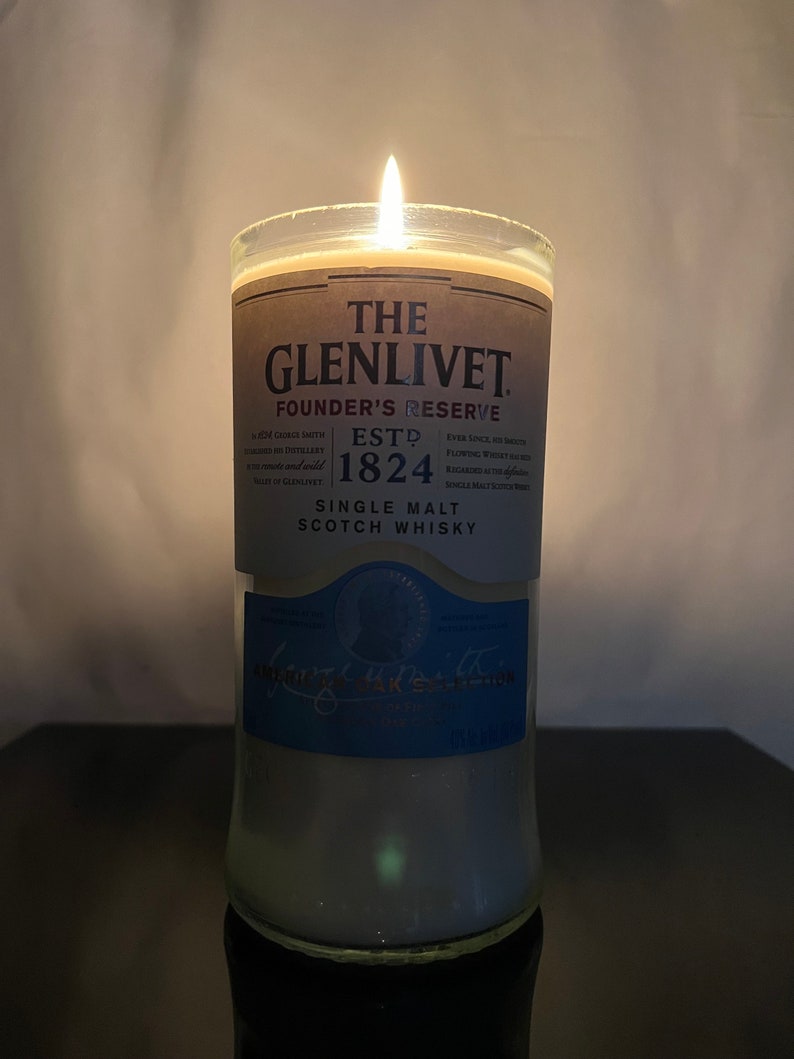 Glenlivet Founder's Reserve Single Malt Scotch Whisky Candle Soy Wax ...