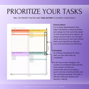 Task Priority Tracker, Priority Matrix Template, Task Management ...