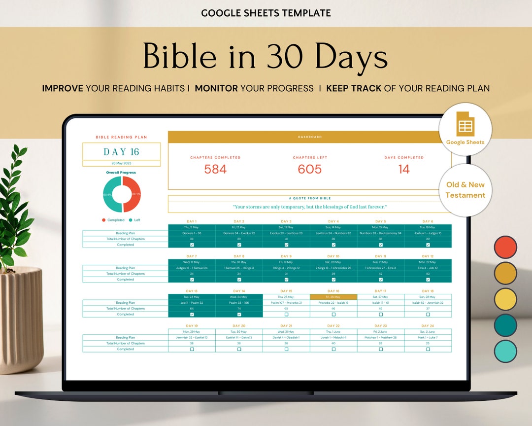 30 Days Bible Reading Challenge Bible Study Plan Bible - Etsy
