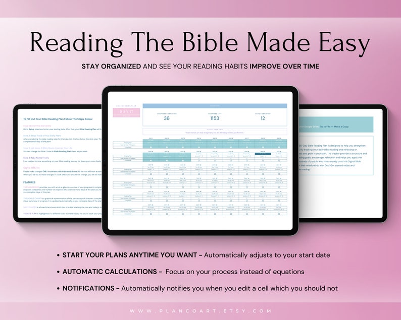 365 Day Bible Reading Challenge, Read the Bible in A Year, Bible Study ...