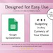 Digital Grocery Shopping Budget List, Grocery List Editable Google ...