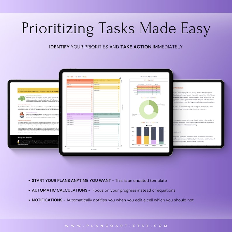 Task Priority Tracker, Priority Matrix Template, Task Management ...