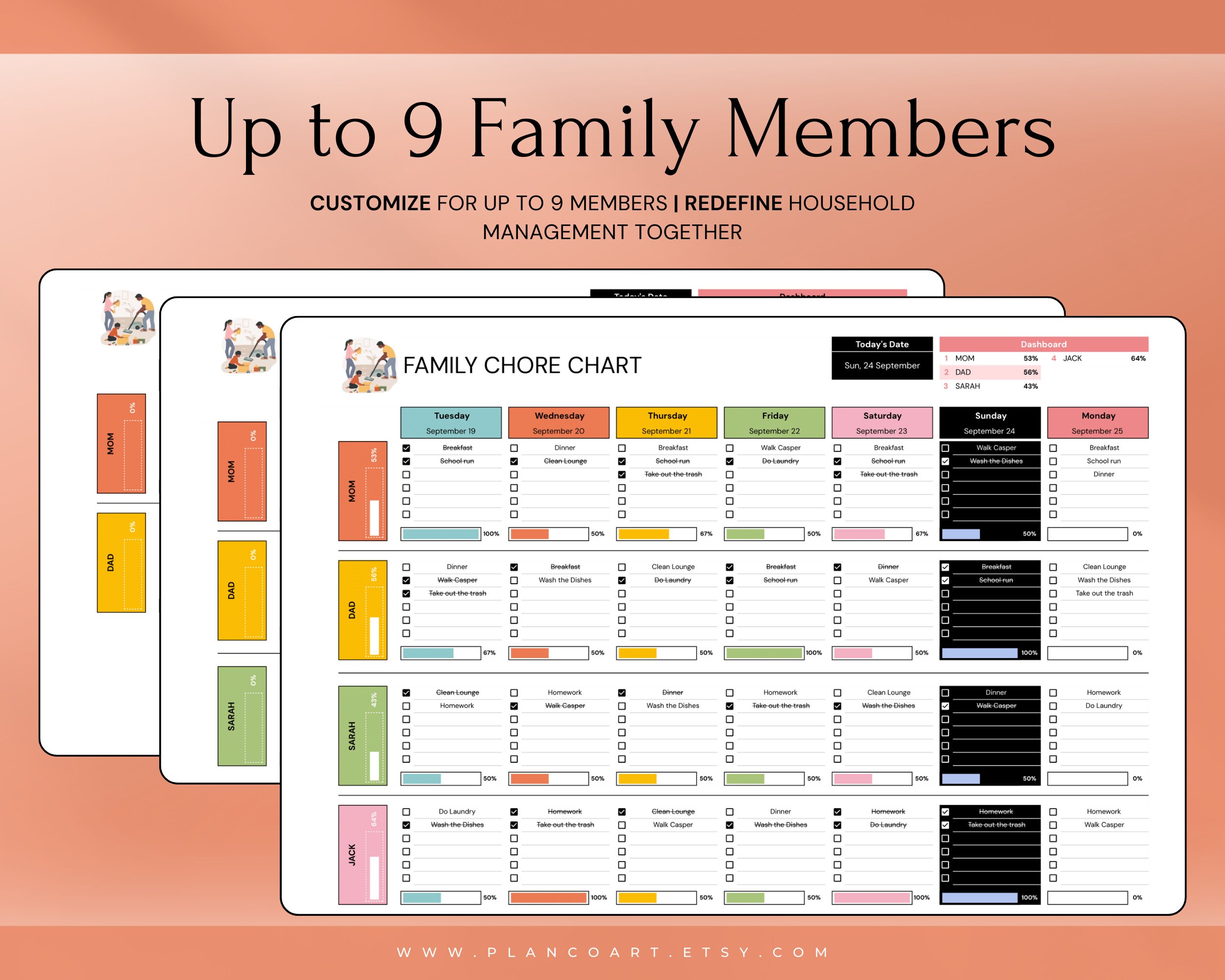 Effortless Family Chore Management: Family Chore Chart Google Sheets ...