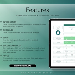 365 Day Bible Reading Plan, Bible Study Checklist, Bible in A Year ...