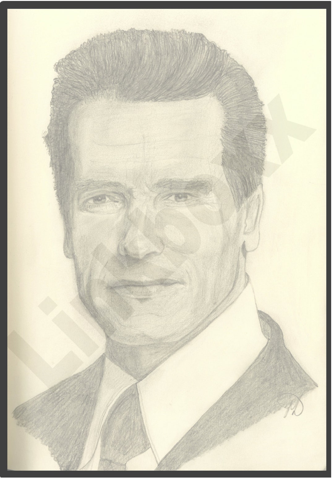 Arnold Schwartzenegger Pencil Portrait - Etsy