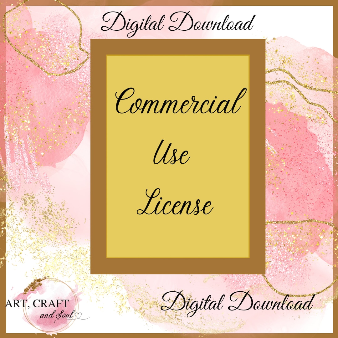 Commercial Use License for Art, Craft and Soul Digital Downloads - Etsy