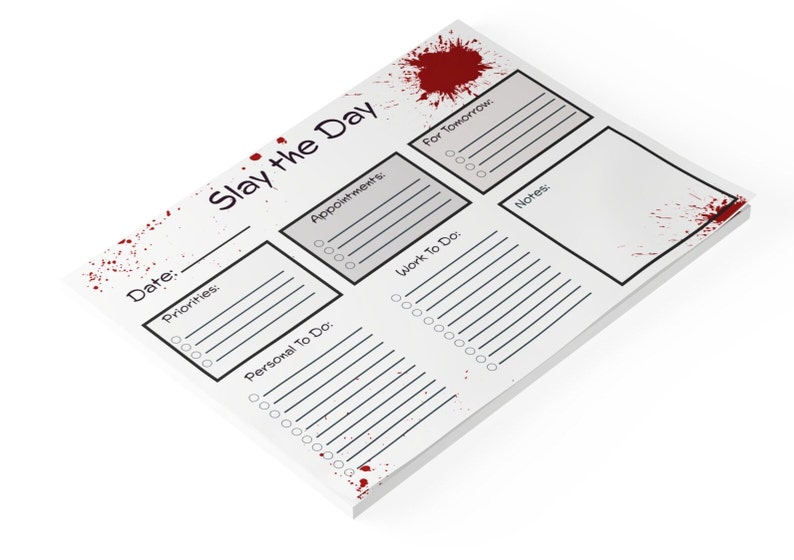 Slay the Day True Crime Post-it® Note Pads, True Crime To-do List Post ...