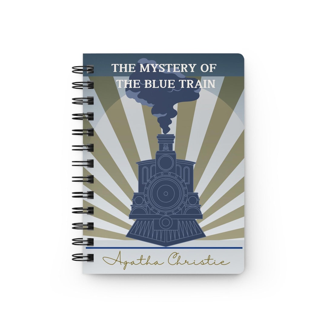 Agatha Christie "the Mystery of the Blue Train" Spiral Bound Journal ...
