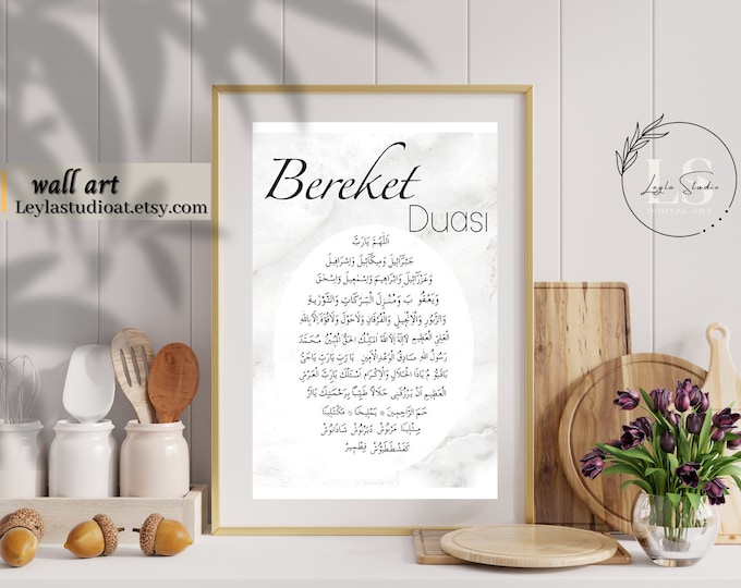 Sofra Duasi Cay Marmor Poster Set - Etsy.de