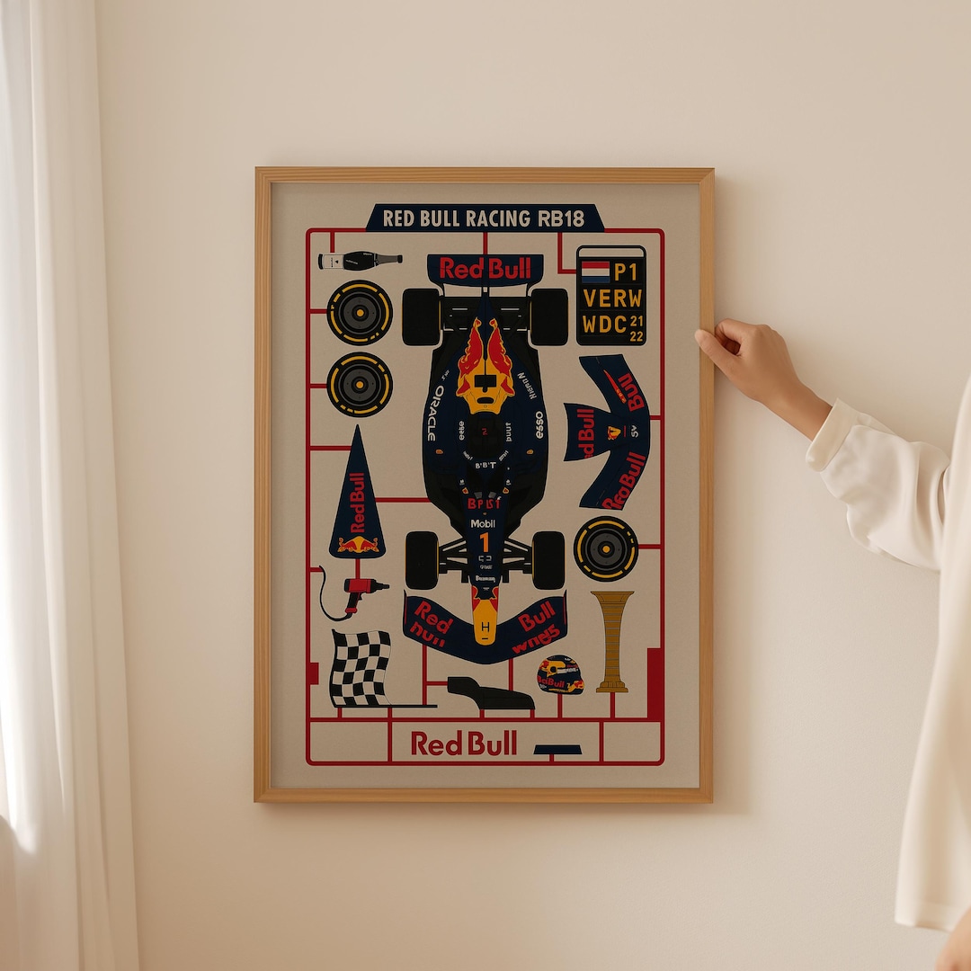 Formula 1 Racing Poster: Red Bull F1 Print (digital Download) - Etsy