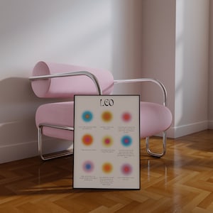 Leo Poster Wall Art ~ Leo Gifts ~ Leo Zodiac Print ~ Leo Birthday Gifts ...