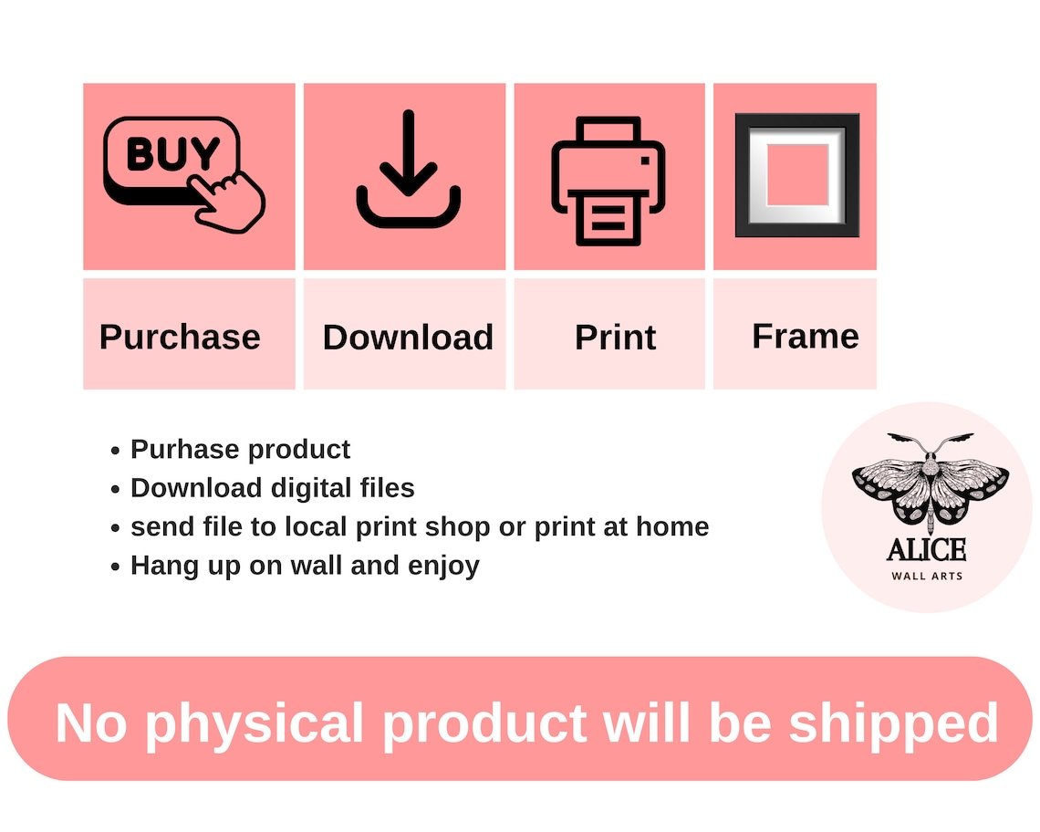 Zodiac Pisces Print Tarot Card Astrology Art Pink Auro - Etsy