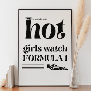 Formula 1 Racing Poster Print: Trendy F1 Wall Art (digital Download) - Etsy