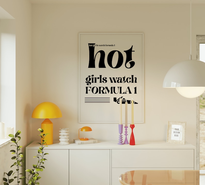 Formula 1 Racing Poster Print: Trendy F1 Wall Art (digital Download) - Etsy