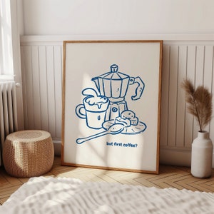 But First Coffee Print ~ Coffee Sketch Art ~ Digital Print ~ Coffee Art ...