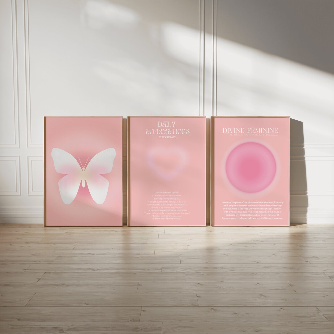 Aura Poster Set of 3 ~ Affirmation Poster ~ Aura Energy Spiritual ...