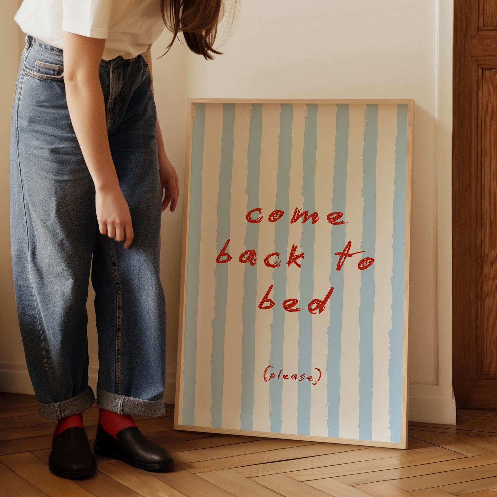 Poster Come Back to Bed Please Print ~ Typograph Poster ~ Aestethic ...